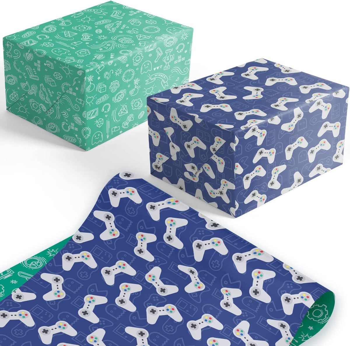 Gaming Wrapping Paper Sheets by Ruby Ashley